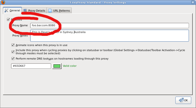 FoxyProxy - proxy:// protocol